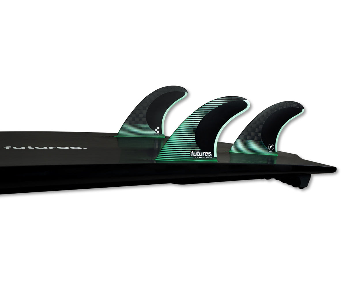 F4 Blackstix - Thruster Surf Fins - Futures Fins NZ